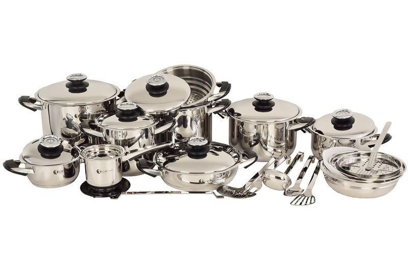 Tissolli Stainless Steel Heavy Base-32 Piece - Global Houseware