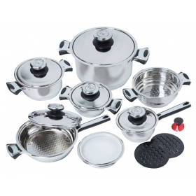 SA Star High Quality Stainless Steel Heavy Duty Cookware Set with Solid ...