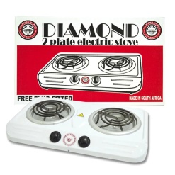 Diamond Double Spiral Hotplate/Stove-2 Plate - Global Houseware